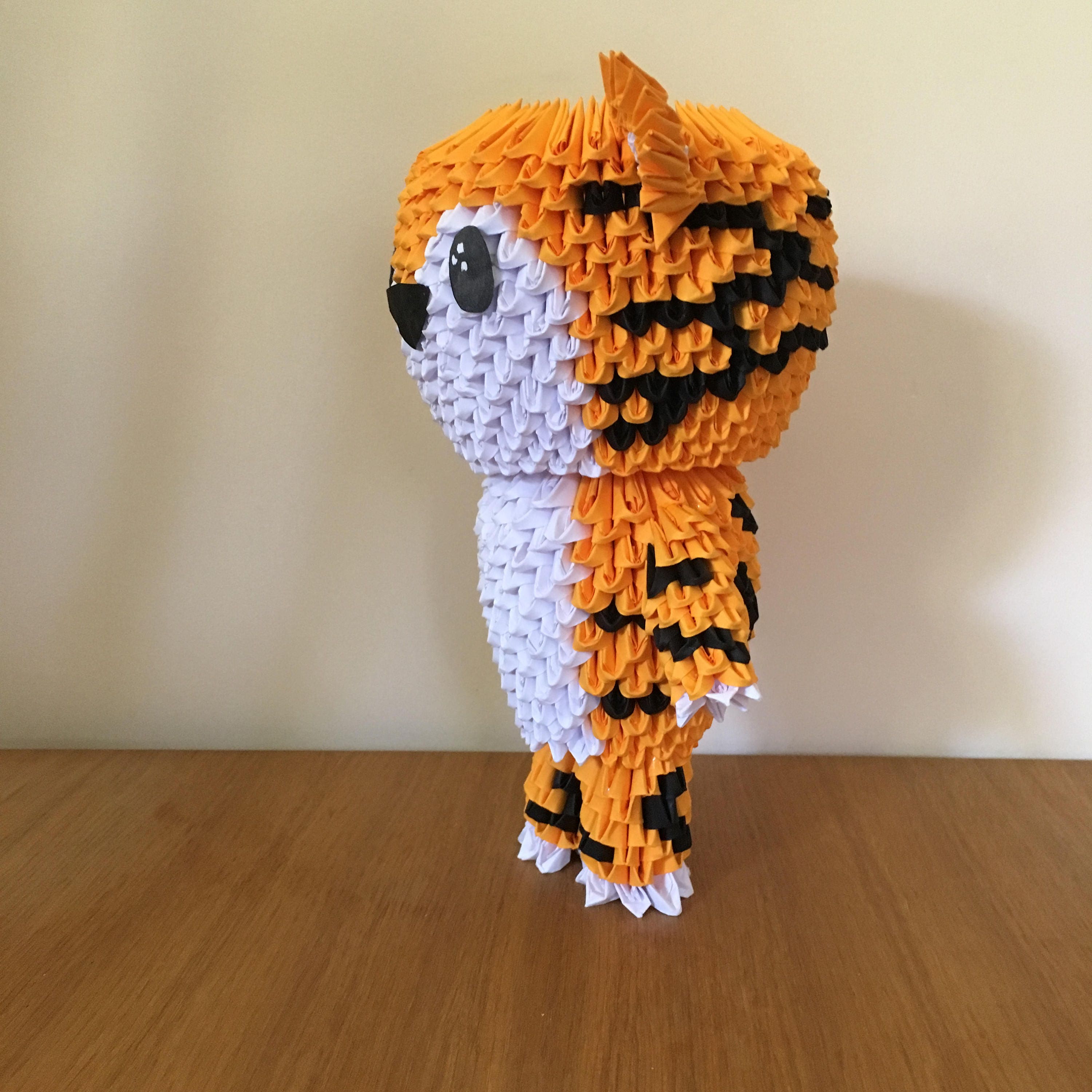 3D Origami Tiger - Etsy