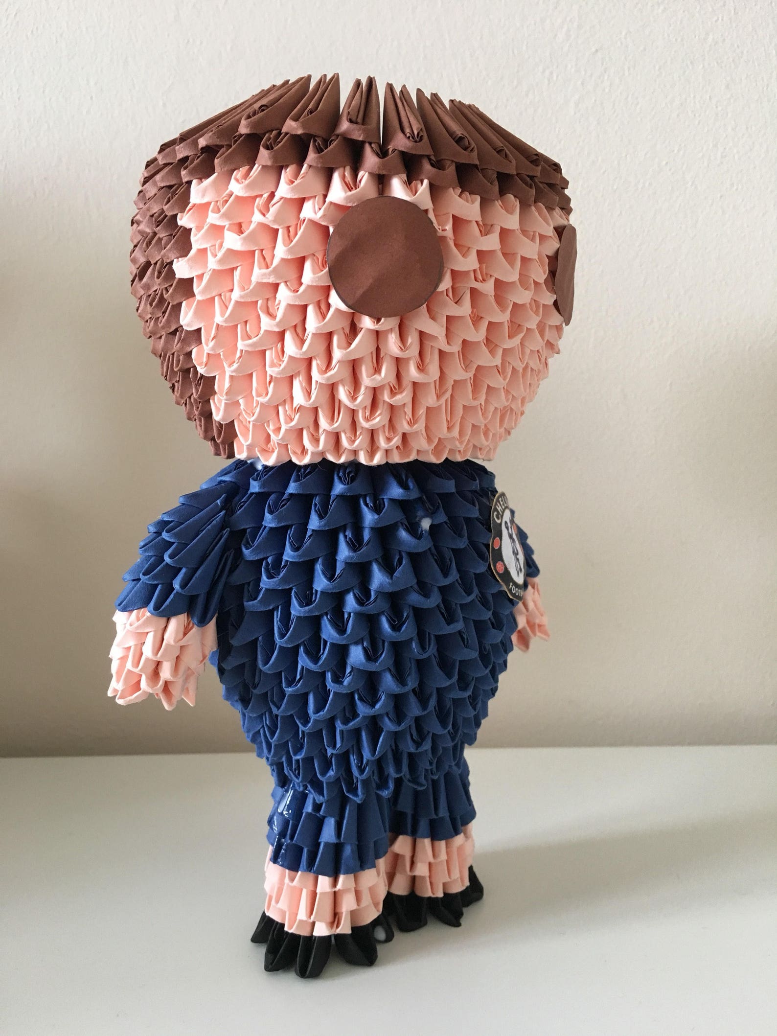 3D Origami Chelsea Football Player - Etsy