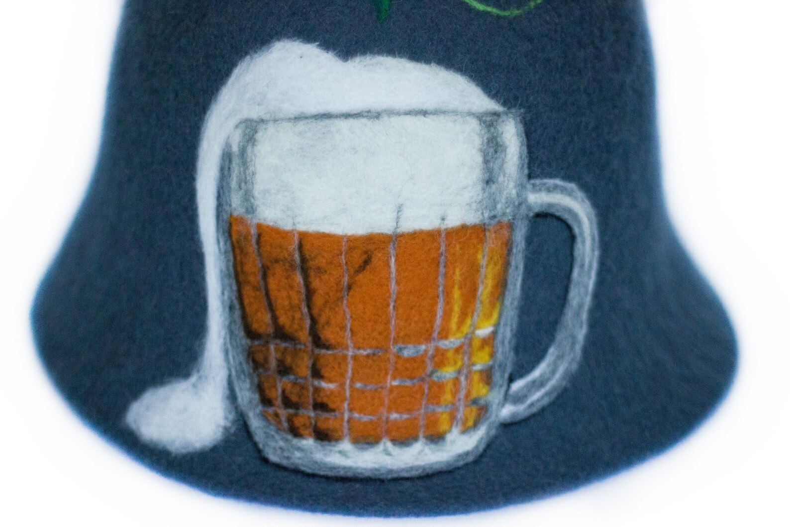 Mug of Beer Lover Wool Felted Hat International Beer Day Gift for Real ...