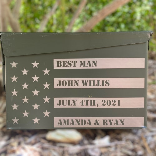 Ammo Box Custom Engraved 50 Cal Monogram Gift Present - Etsy