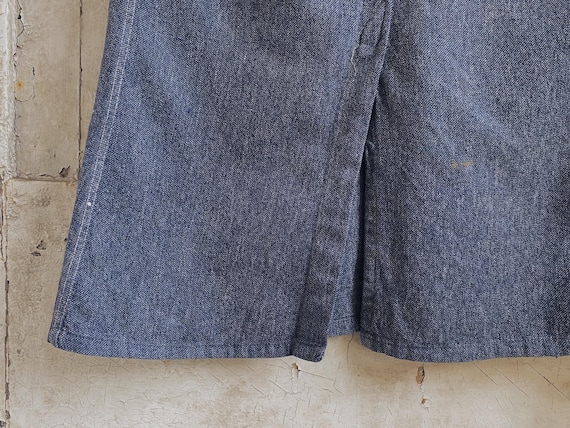 Antique French Workwear Duster: Blue Salt & Pepper Ch… - Gem