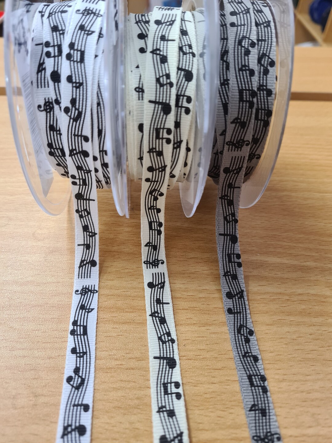 Music Notes Ribbon Trim Decorative Trimming Edging 10mm With 12cm ...