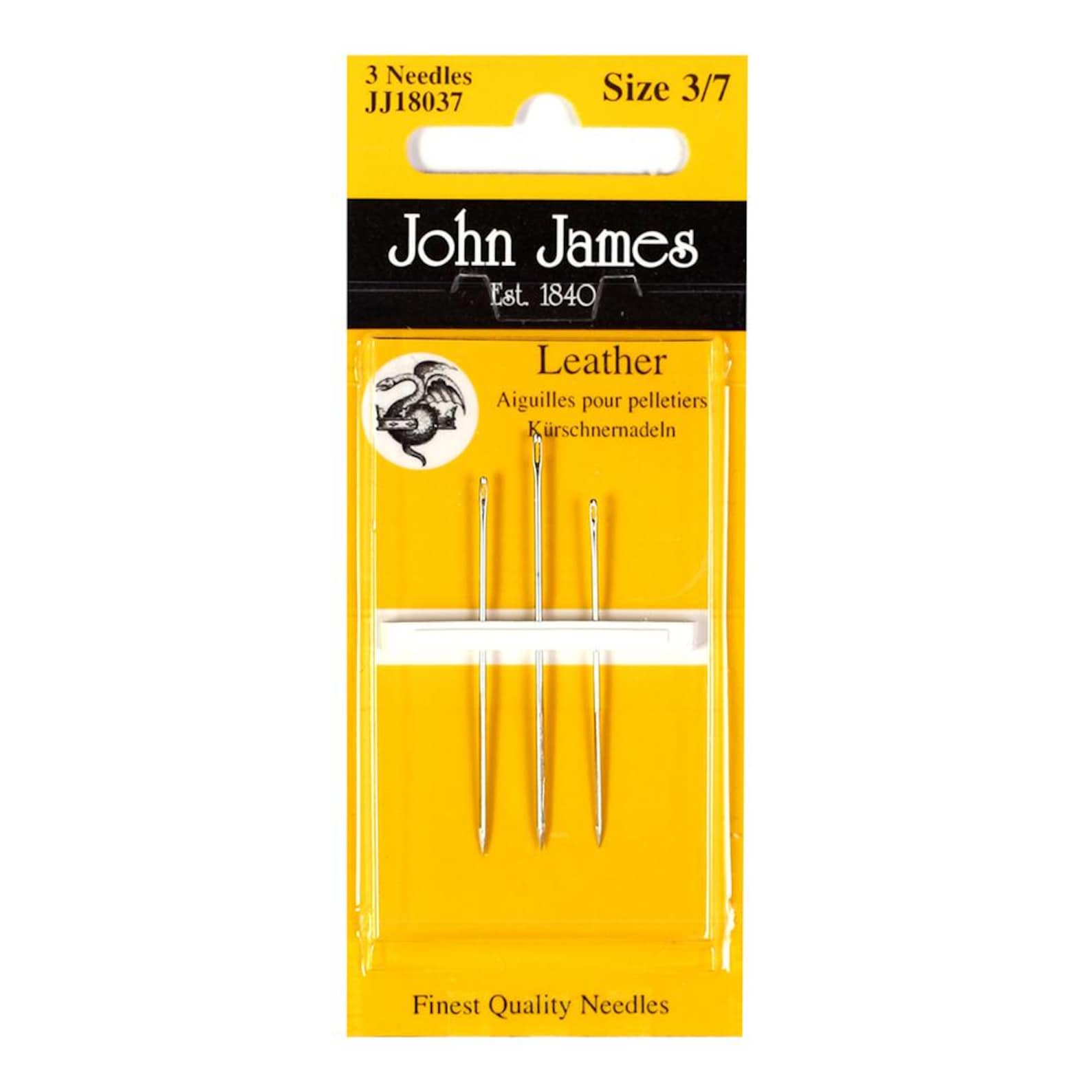 Leather Needles for Hand Sewing Leather Suede Vinyl Stainless Steel ...