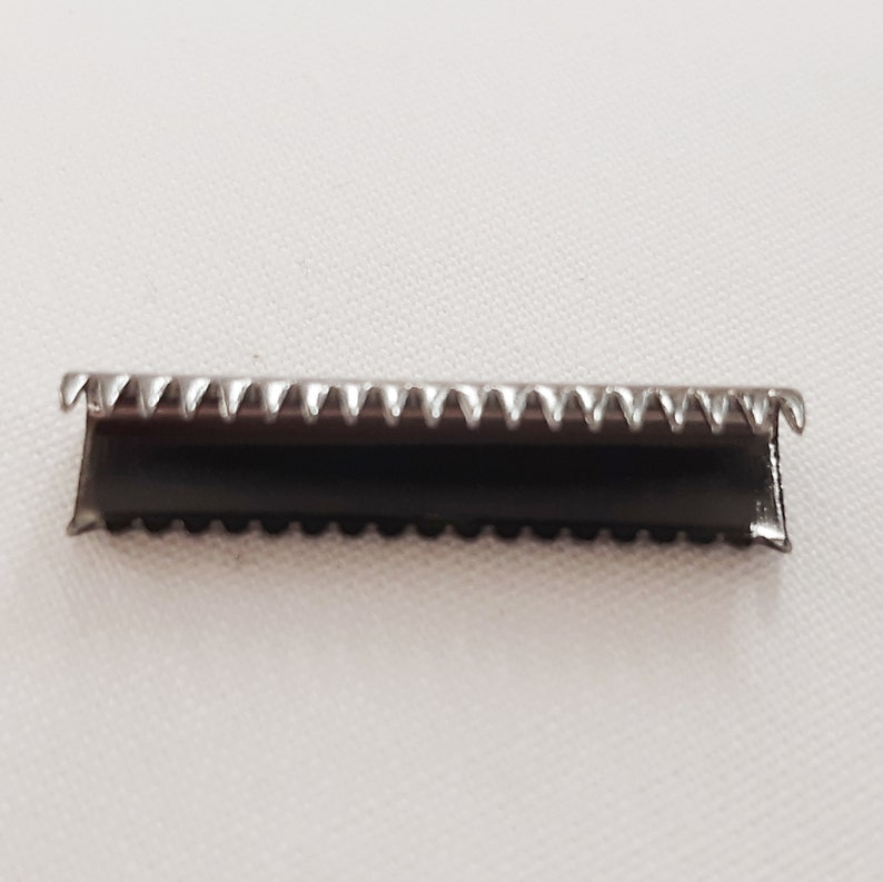 Brass Metal Teeth End Clasps Clamp | Belt Strap Repair | 1" 30mm Wide 6 ...