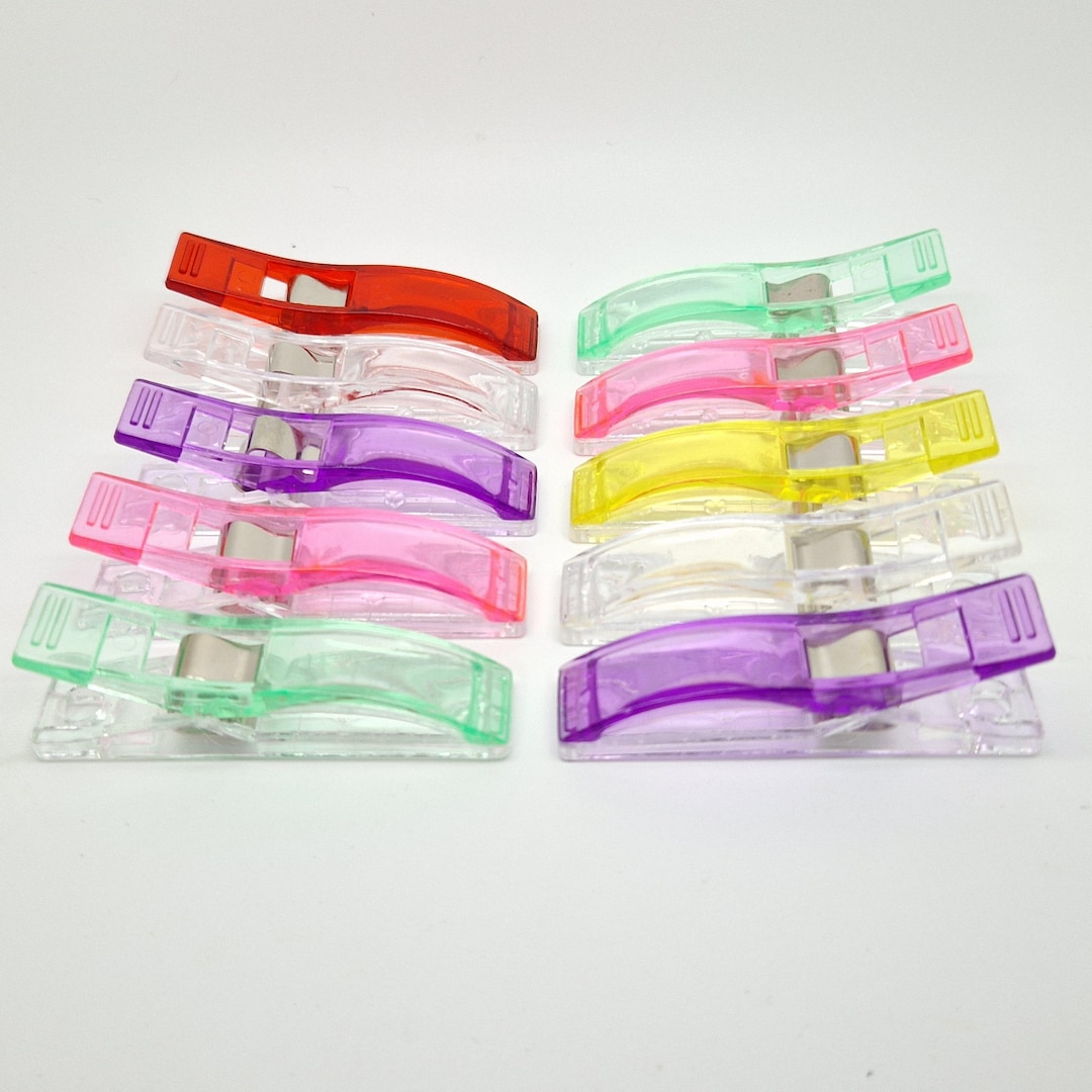 Large Plastic Quilters Clips Jumbo Holding Clip for Quilting Sewing ...