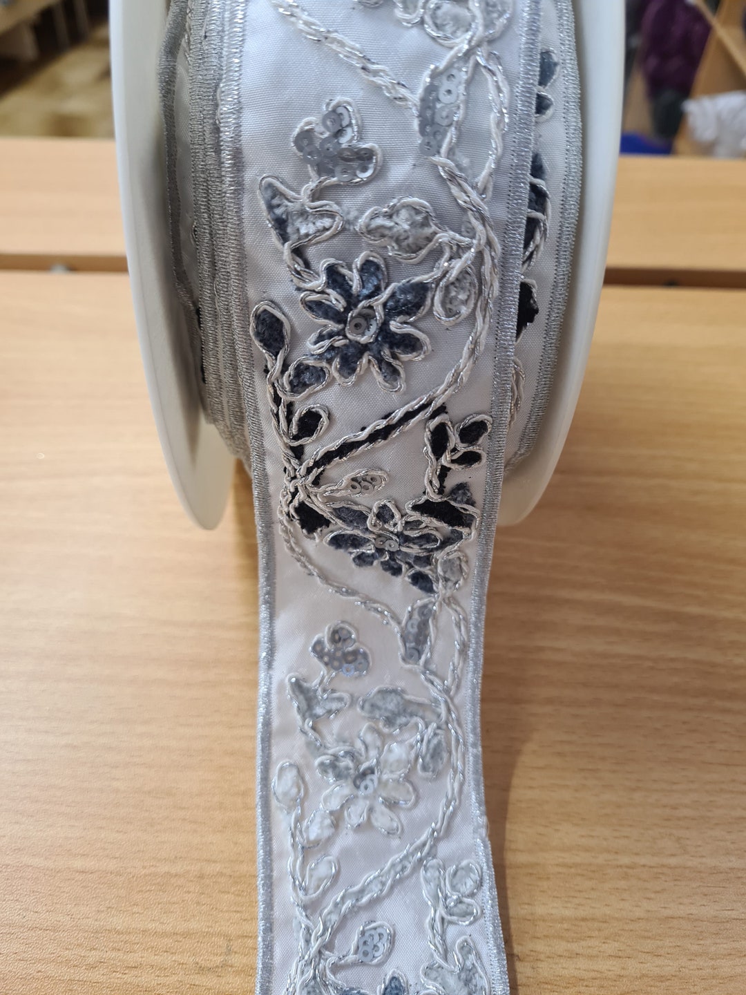 Wide Embroidered Floral Ribbon Braid 50mm/2" Wide by the Metre - Etsy