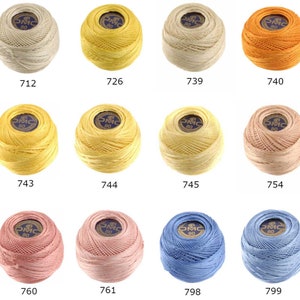 DMC 80 Fil A Dentelles Special Cotton Crochet Lace Bobbin Tatting ...