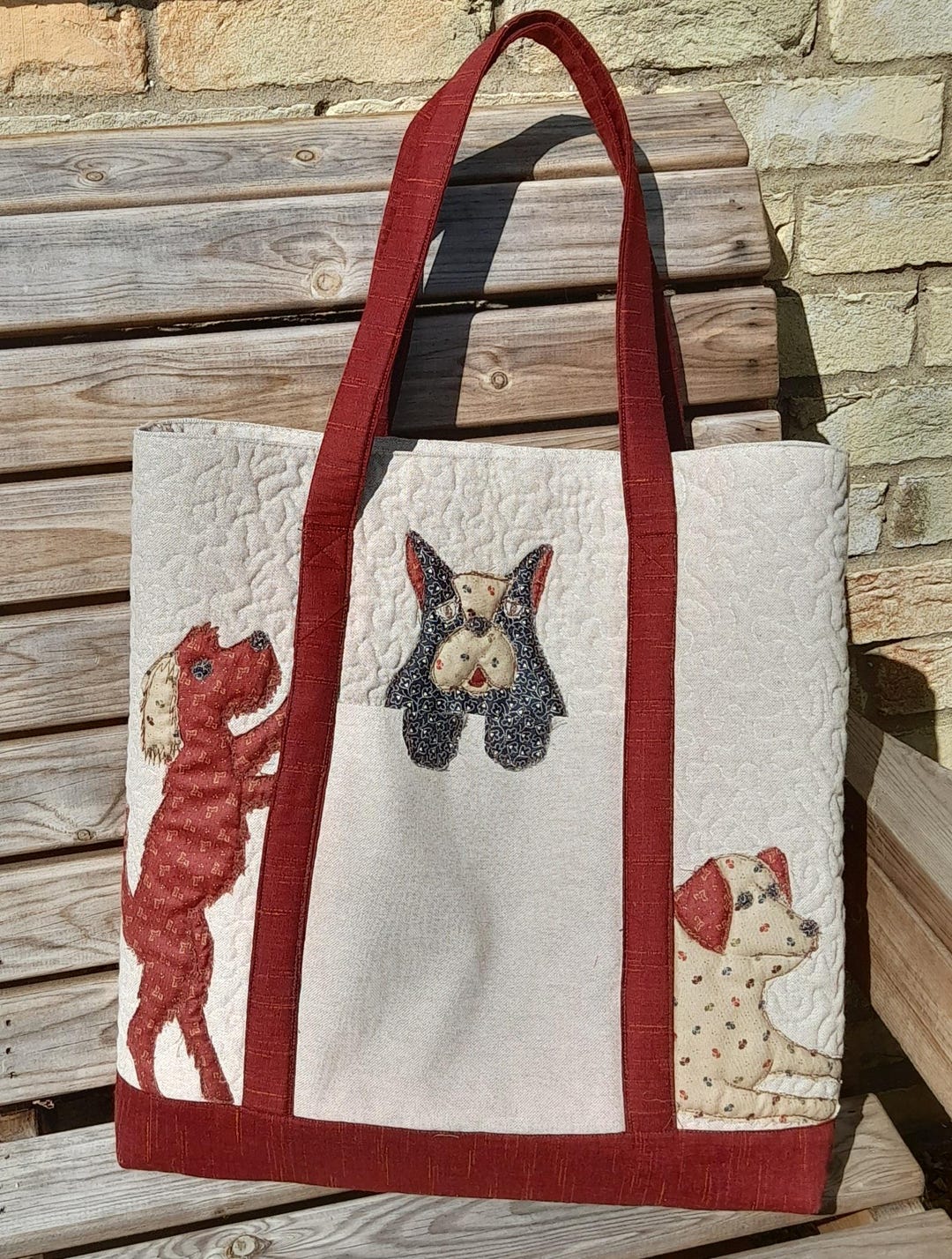Crazy Cats and Dogs Tote Bag Sewing Kit | Make Your Own Bag With Cotton ...