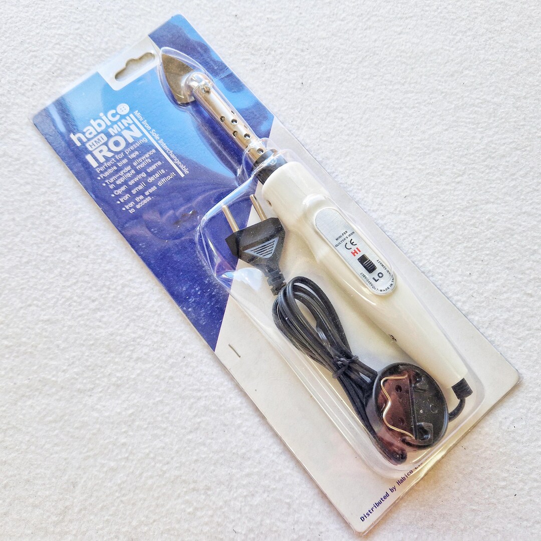 Mini Iron With Stand Adapter Tip for Patchwork Crafts Applique Seams 2 ...