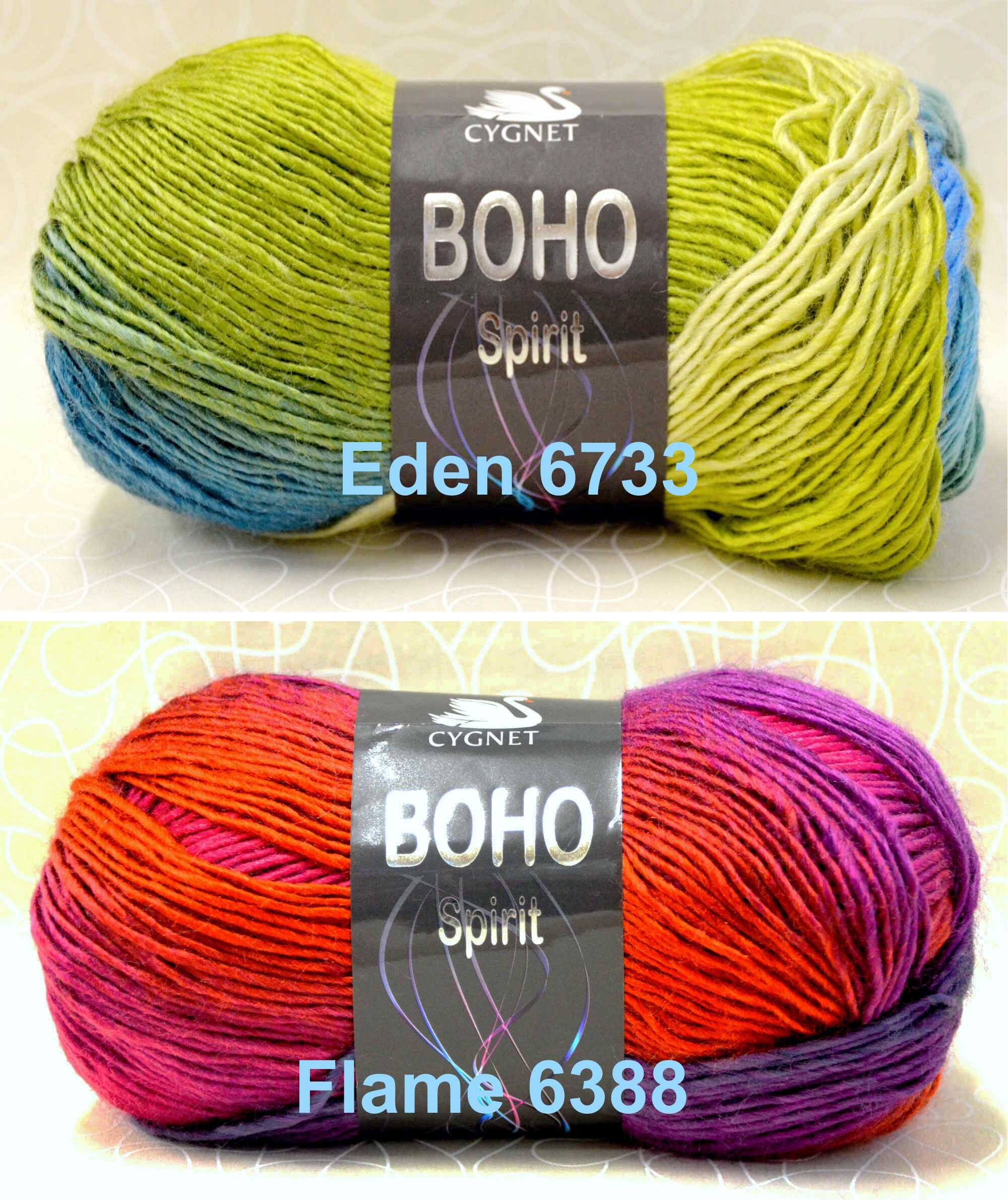 100g Ball Cygnet Boho Spirit Acrylic Knitting Crochet Yarn Worsted DK ...