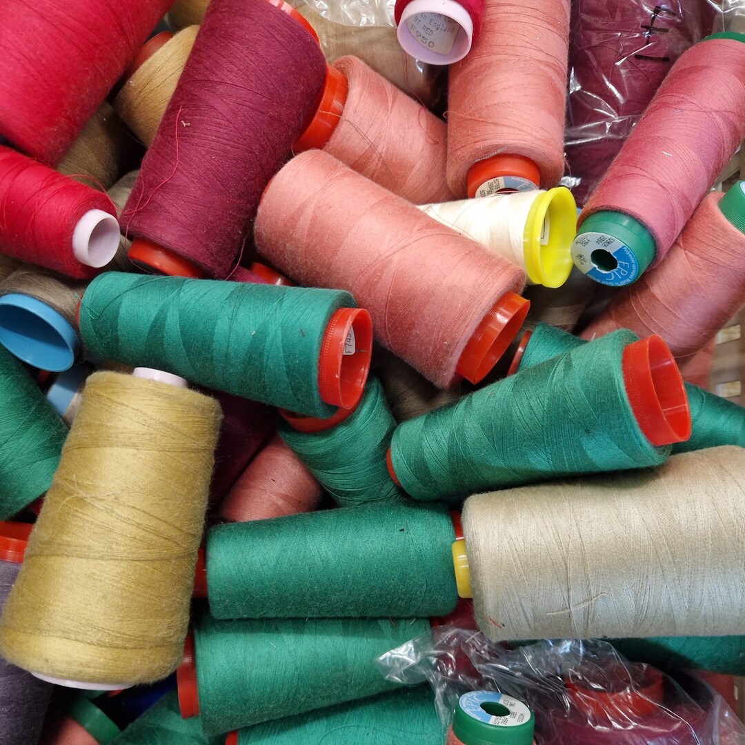 Vintage Sewing Thread Cones Hand Sewing Machine Overlocker Threads BULK ...
