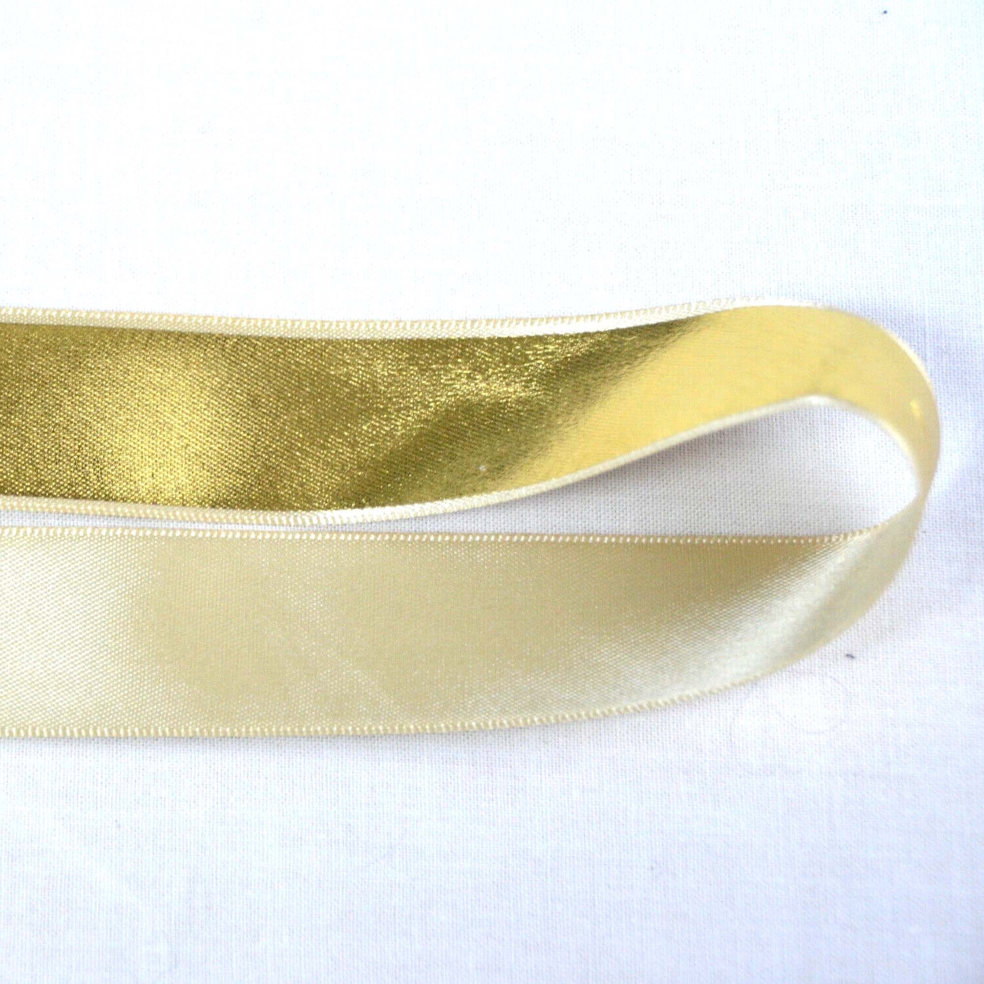 Gold and Silver Metallic Shiny Gift Ribbon Two Tone Shimmer - Etsy