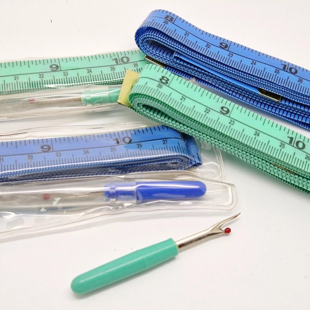 Tailors Tape Measure PLUS Safety Ball Seam Ripper Unpicker Pack of 2 ...