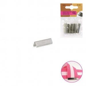 Brass Metal Teeth End Clasps Clamp | Belt Strap Repair | 1" 30mm Wide 6 ...