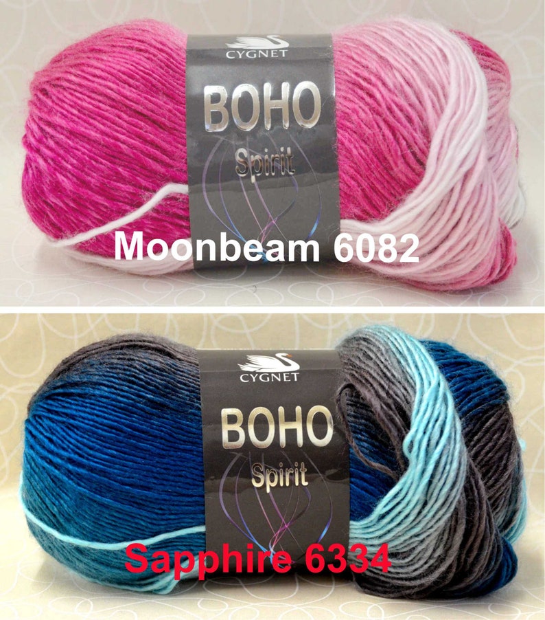 100g Ball Cygnet Boho Spirit Acrylic Knitting Crochet Yarn Worsted DK ...