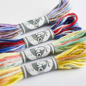 DMC Mouline Coloris Hand Embroidery Thread Multicolour Variation Cotton ...