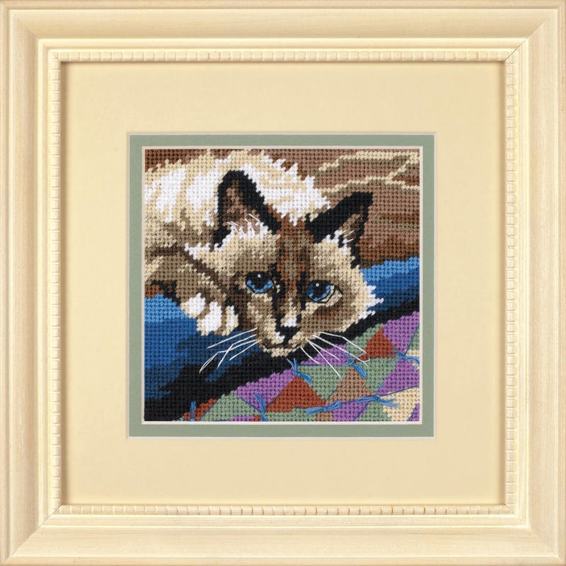 Cat Needlepoint - Etsy