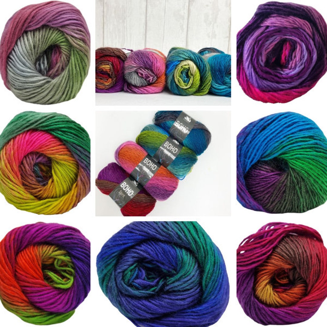 100g Ball Cygnet Boho Spirit Acrylic Knitting Crochet Yarn Worsted DK ...