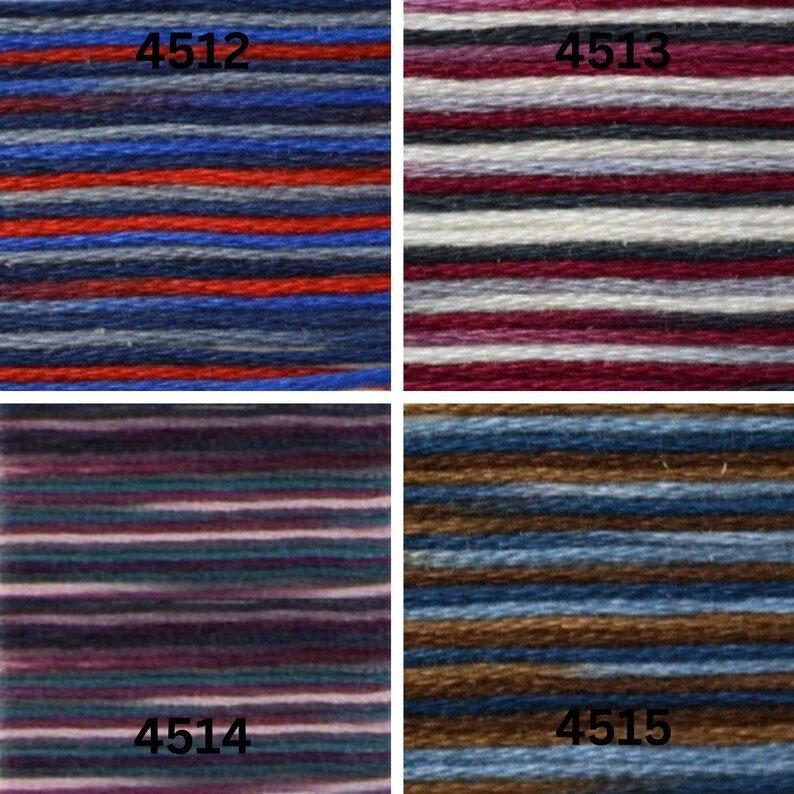 DMC Mouline Coloris Hand Embroidery Thread Multicolour Variation Cotton ...
