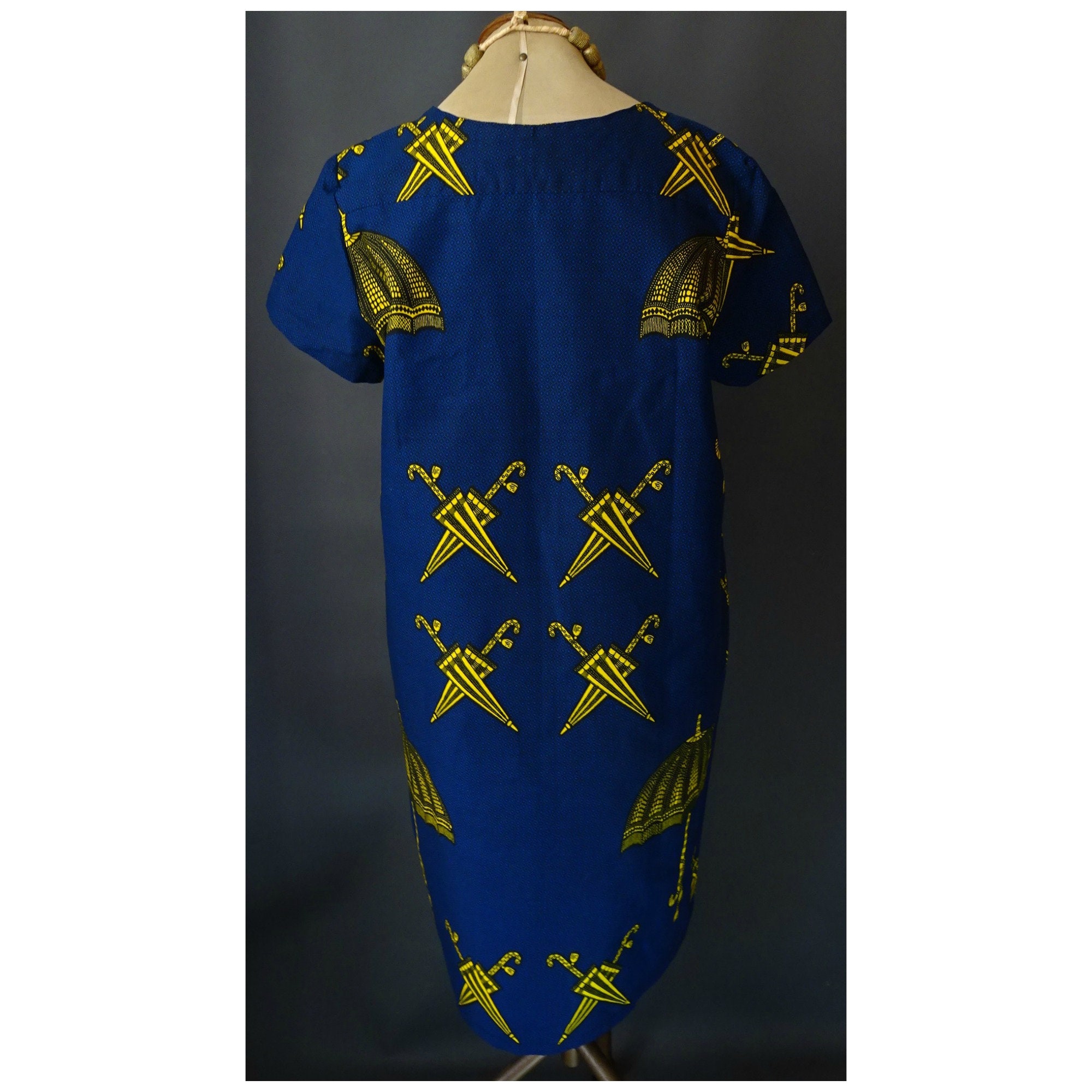 Hand Made Wax Fabric 'BATAKARI' DRESS Ghana West - Etsy