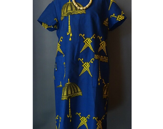 Hand Made Wax Fabric 'BATAKARI' DRESS Ghana West Africa - Etsy