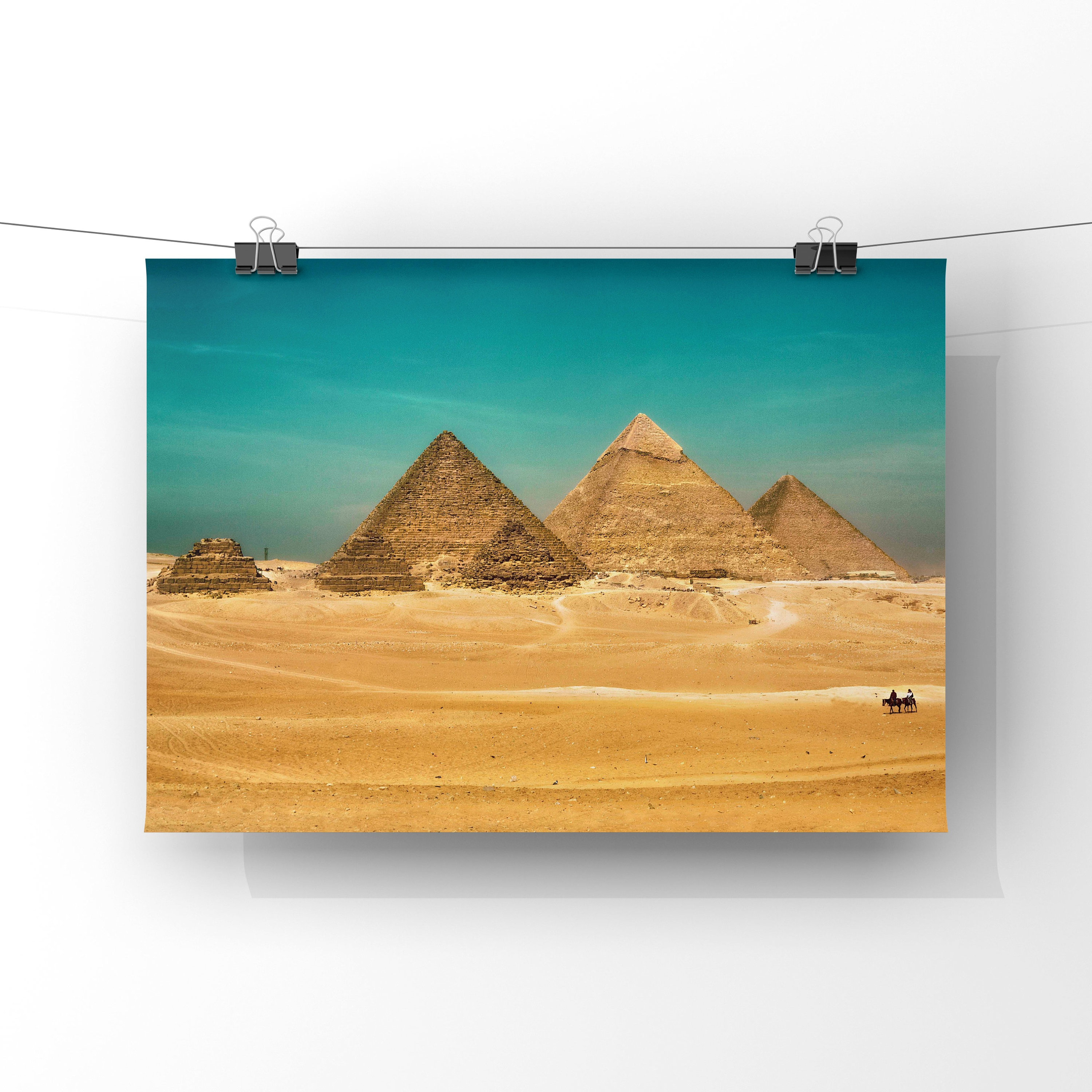 Ancient Egypt, Pyramids of Giza, Egyptian Pyramid, UNFRAMED, Egypt Wall ...