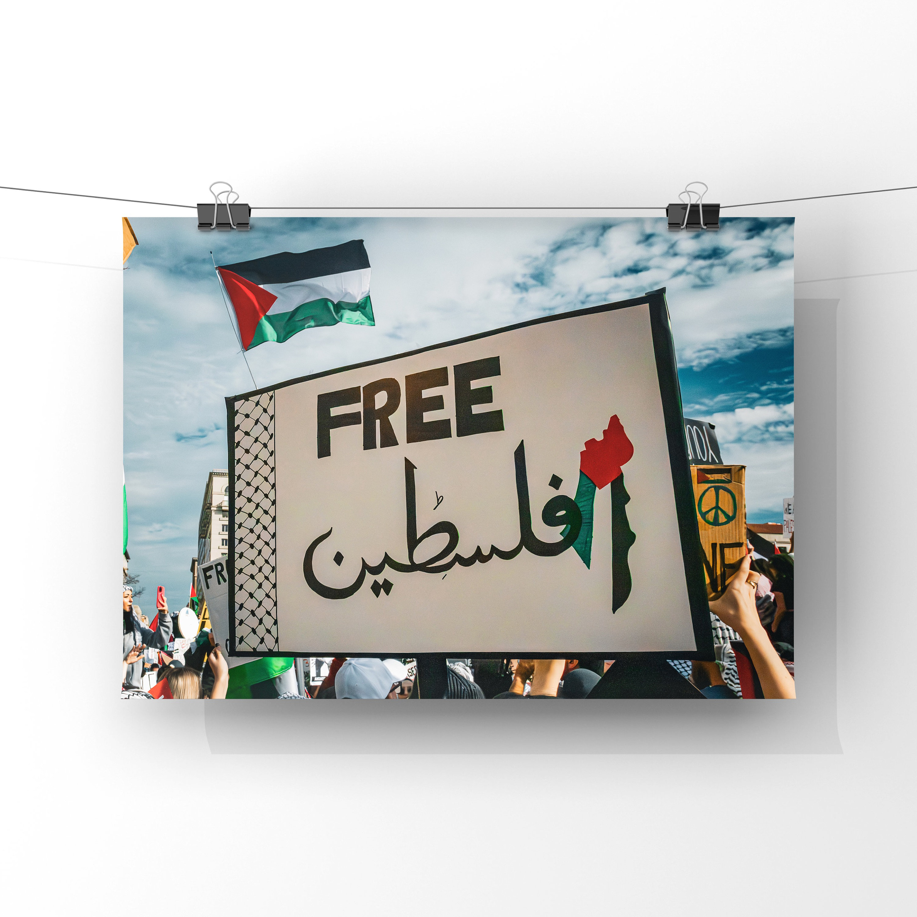 Free Palestine, Free Palestine Art Print, Palestine Protest Photo ...