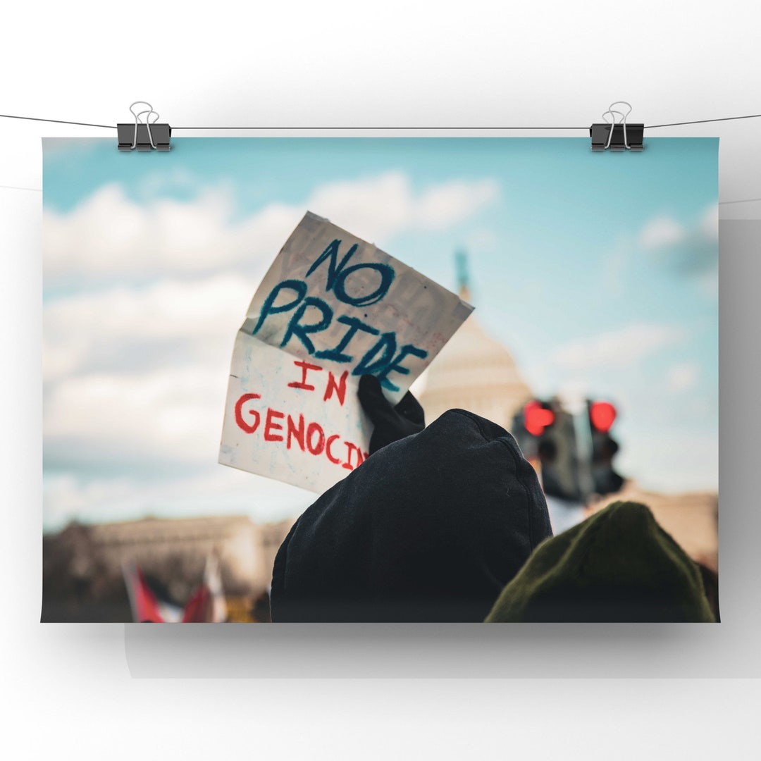 No Pride in Genocide Powerful Protest Social Justice Photography ...