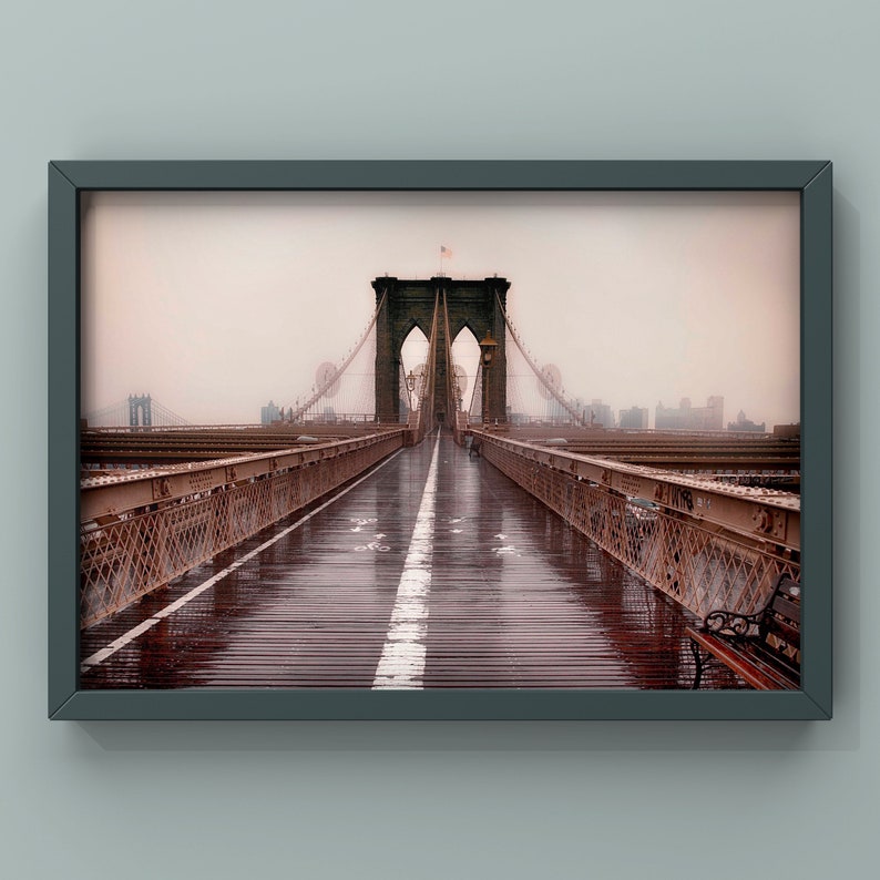 Brooklyn Bridge Wall Art, New York Print, NYC Art, Brooklyn Bridge ...