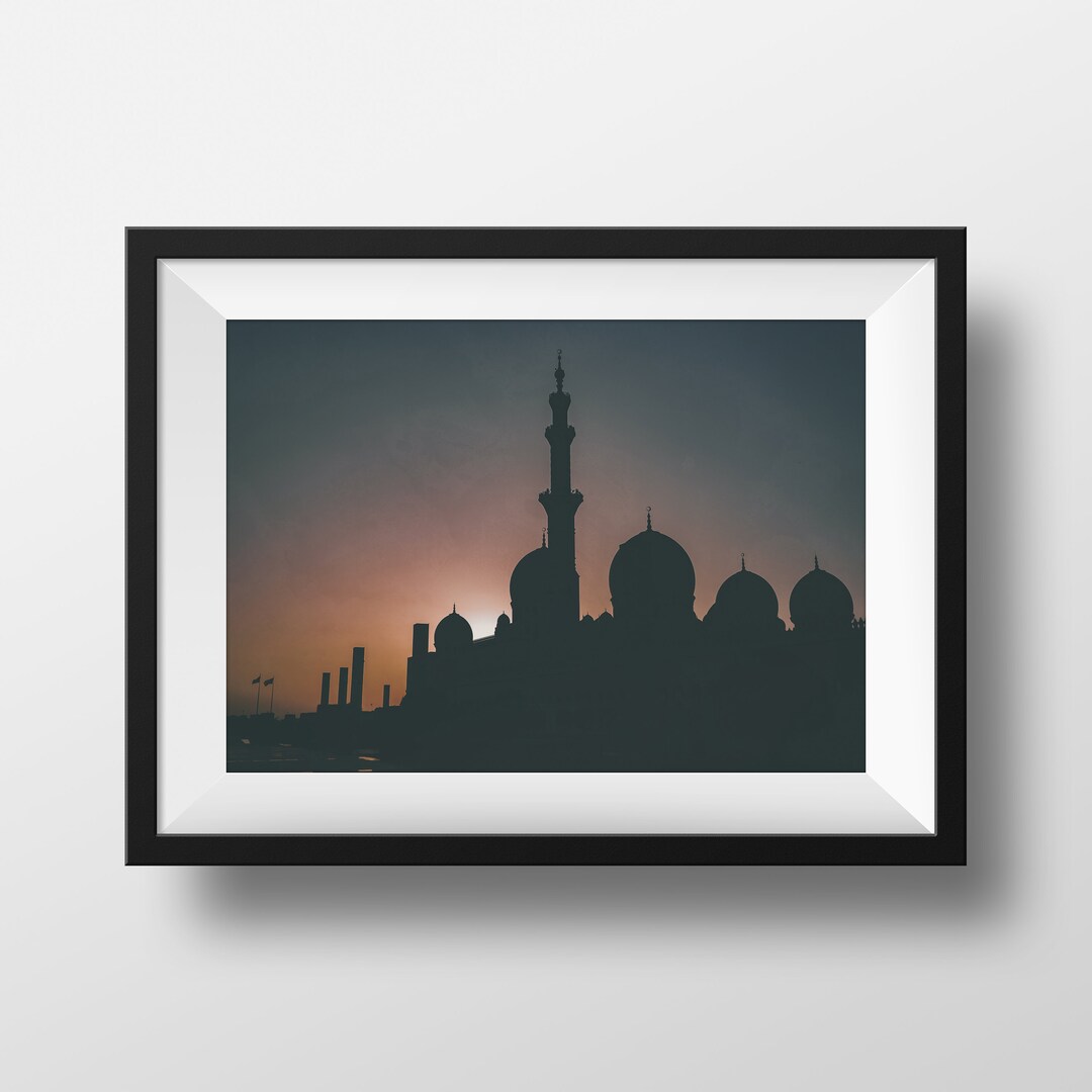 Sheikh Zayed Grand Mosque, Soulful Art, Spiritual Large Wall Art, Fine ...