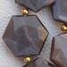 Natural, 20 Piece Faceted Hexagons Drilled Coffee Moonstone Briolette ...