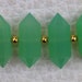11 Pieces Faceted Chrysoprase Colour CHALCEDONY Pencil Beads ...
