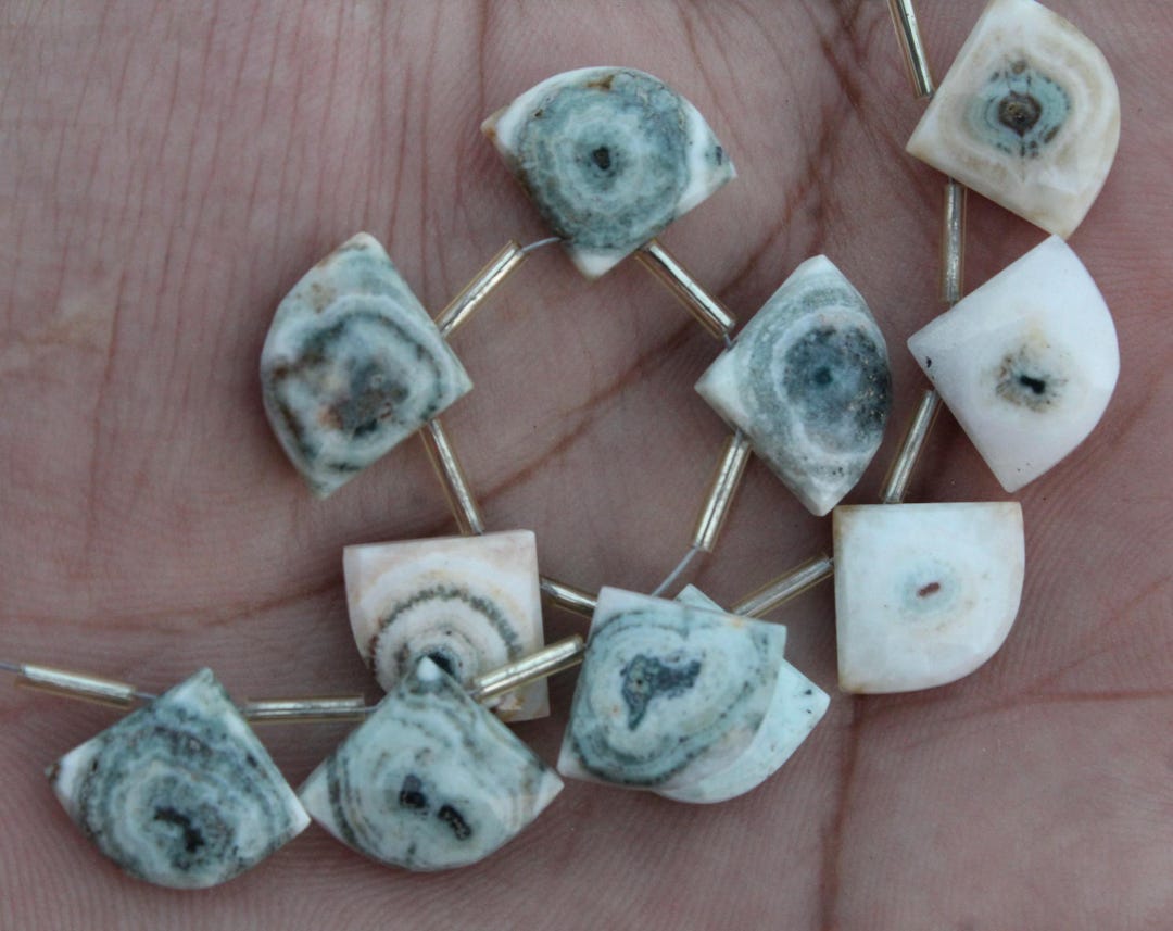 Solar Quartz Gemstone Faceted Shape Fancy Briolette's Beads | Axe Shape ...