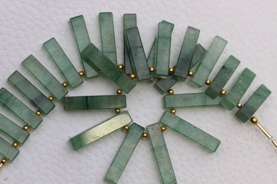 Natural, 23 Piece Smooth Cuboid Strawberry Quartz Briolette Beads, 4x14 ...