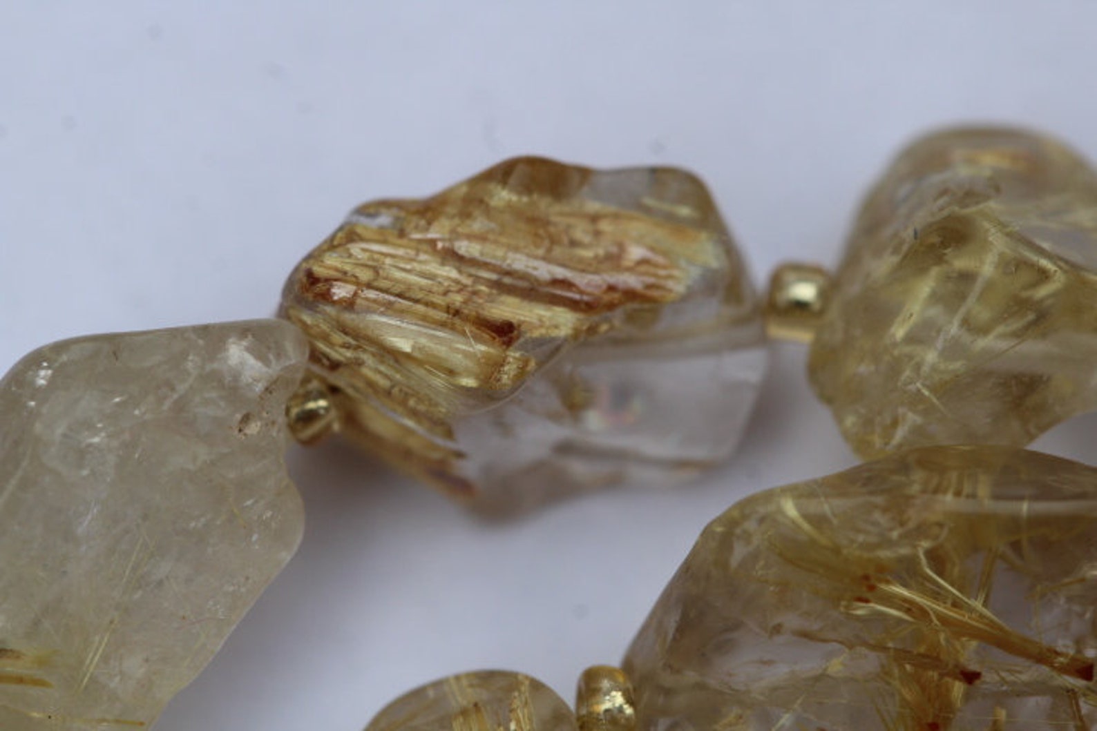 Natural 24 pieces polished golden rutile raw rough gemstones | Etsy