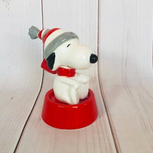 Peanuts Snoopy Sledding Dog Dish Bowl Salt & Pepper Shakers - Etsy