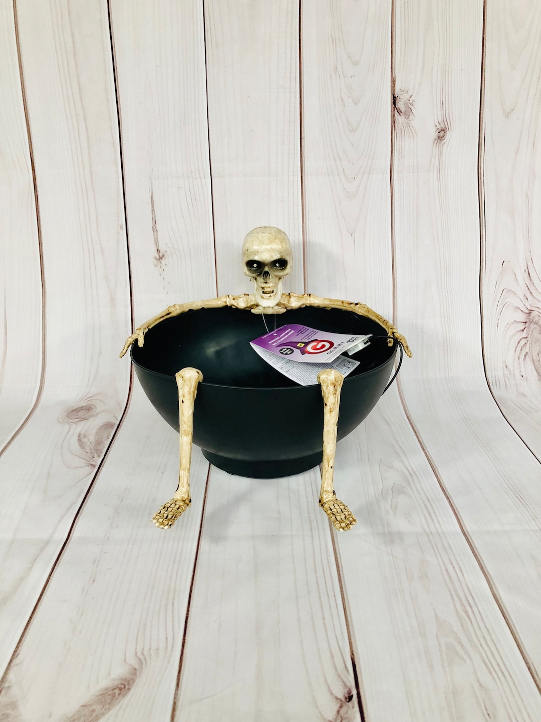 Halloween Animated Light up Talking Skeleton Candy Bowl Sound Motion ...