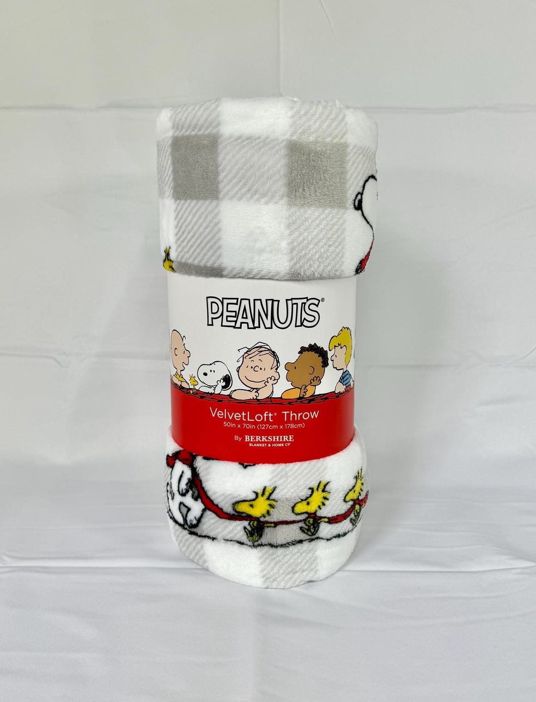 Peanuts Snoopy & Woodstock Plush Christmas Throw Blanket - Etsy