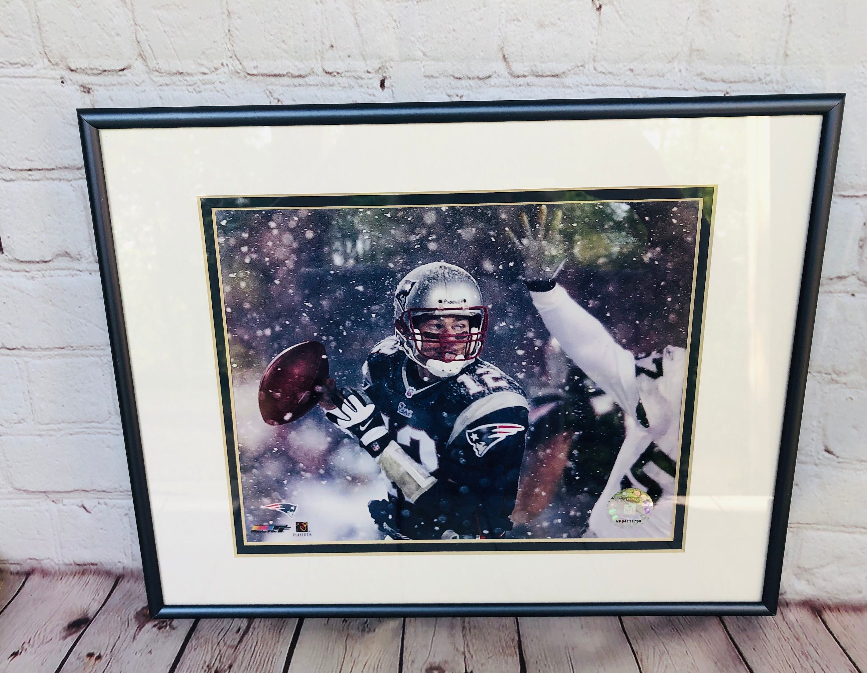 Tom Brady Patriots Snow