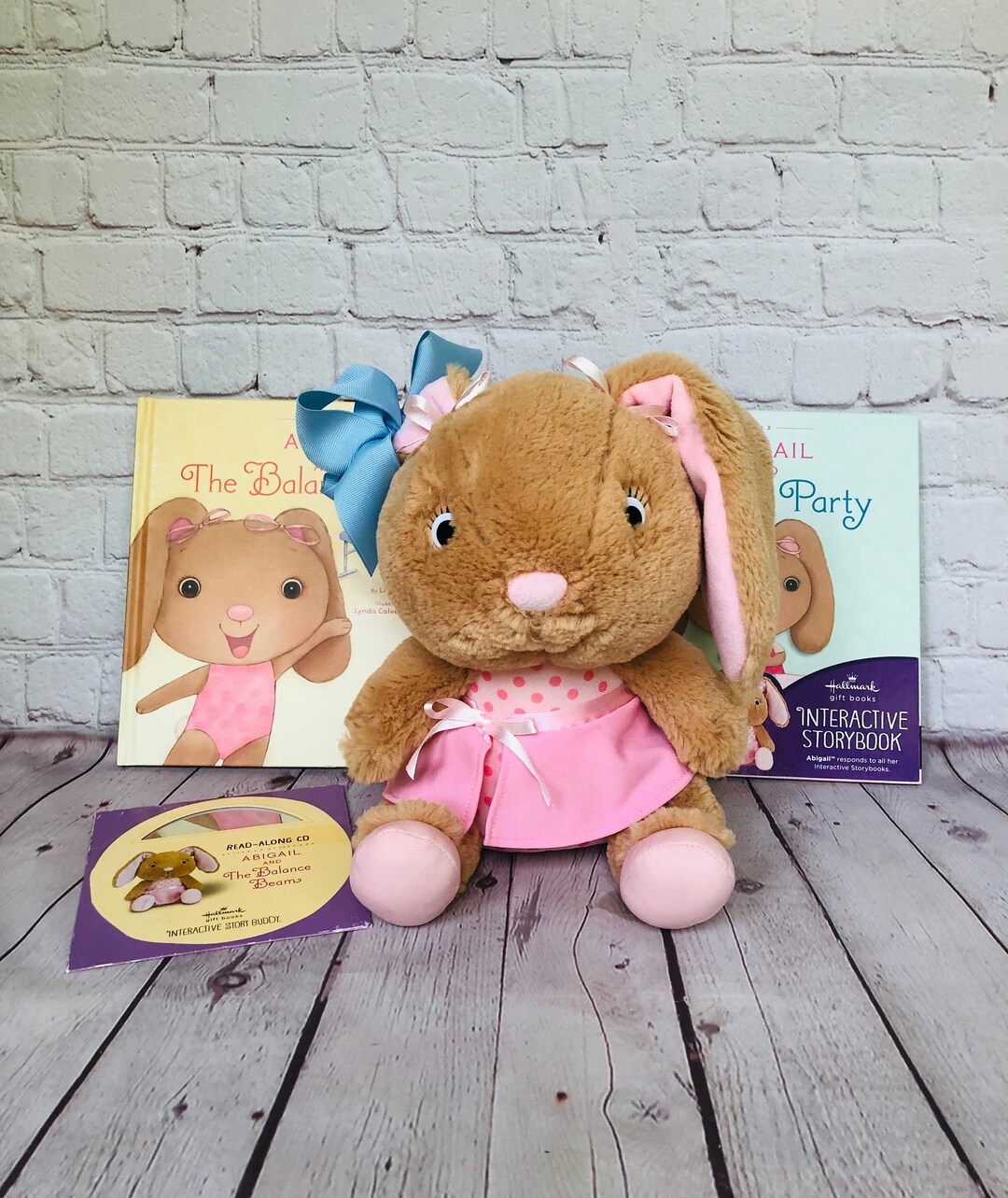 Hallmark Abigail Bunny Interactive Story Buddy With 2 Books 1 CD - Etsy