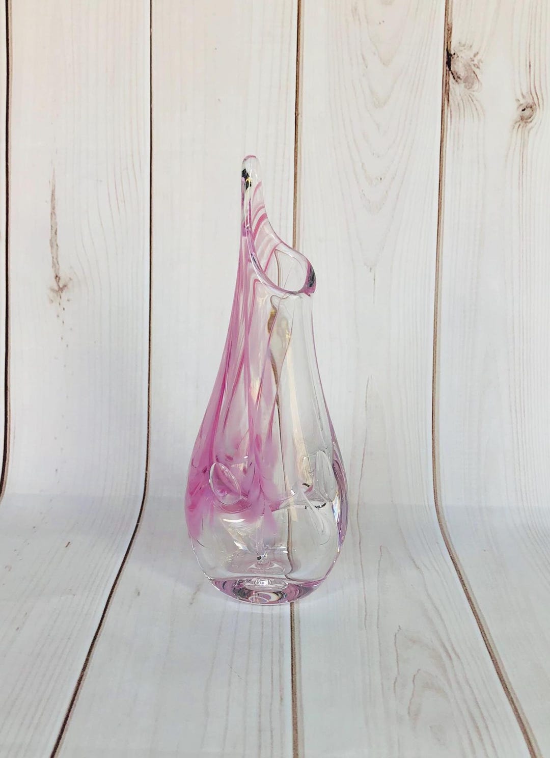 Vintage Buzz Williams Glass Art Handblown Vase Signed 2005 - Etsy