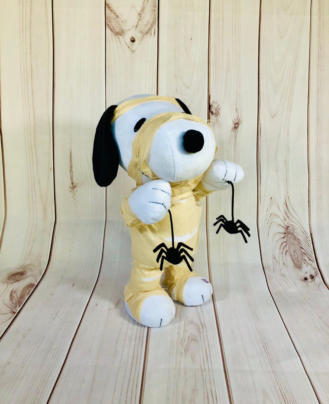Peanuts Snoopy Halloween Mummy Spiders Sound Motion - Etsy