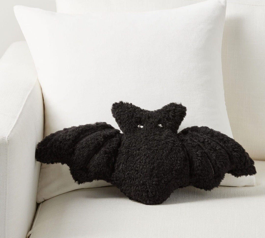 Pottery Barn Halloween Shimmer Bat Shaped Pillow - Etsy