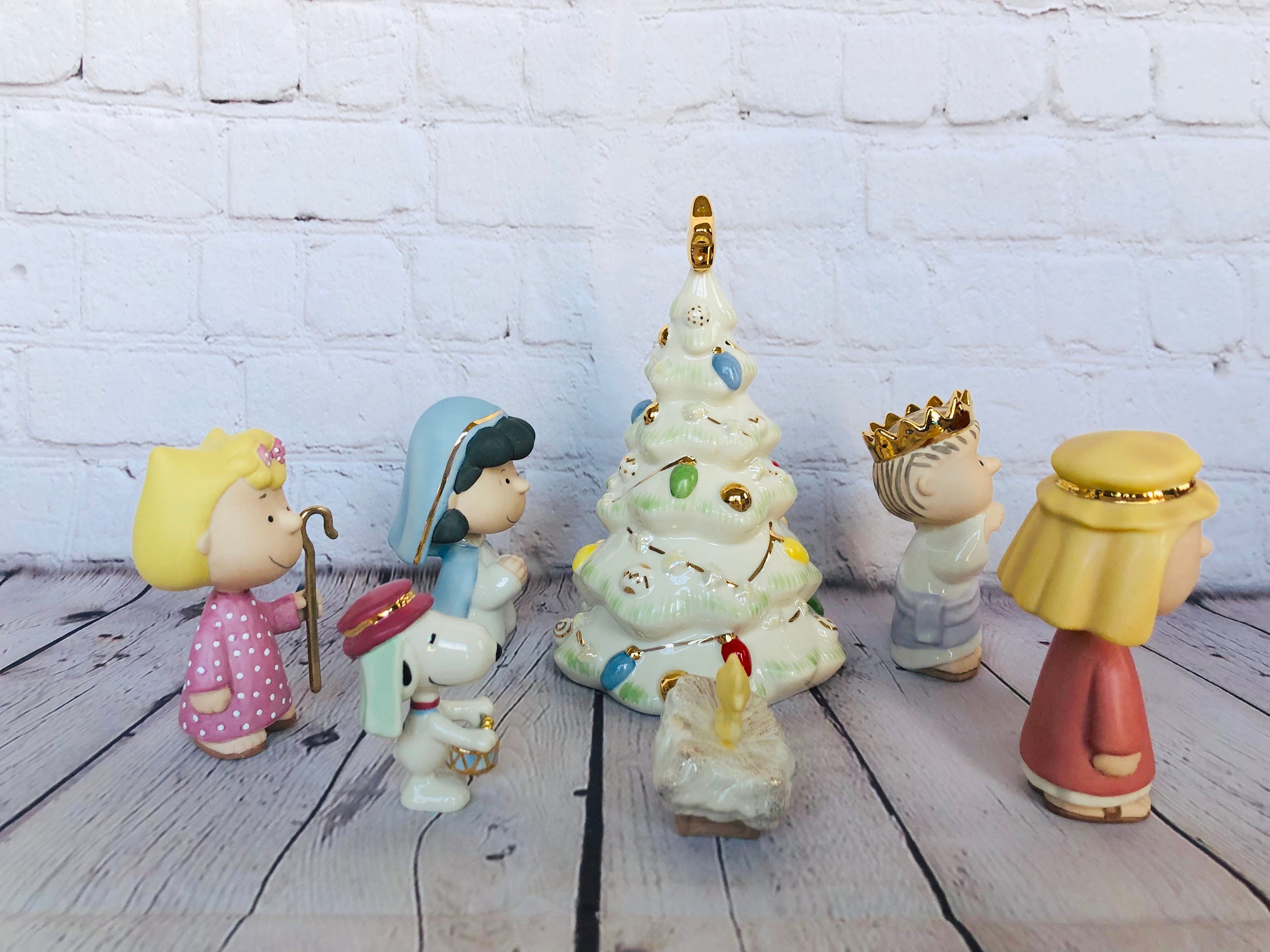 Lenox Peanuts THE CHRISTMAS PAGEANT 7 Piece Nativity Figurine - Etsy ...