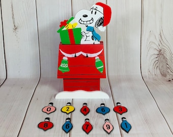Hallmark Peanuts Snoopy Woodstock Doghouse Christmas Countdown Calendar ...