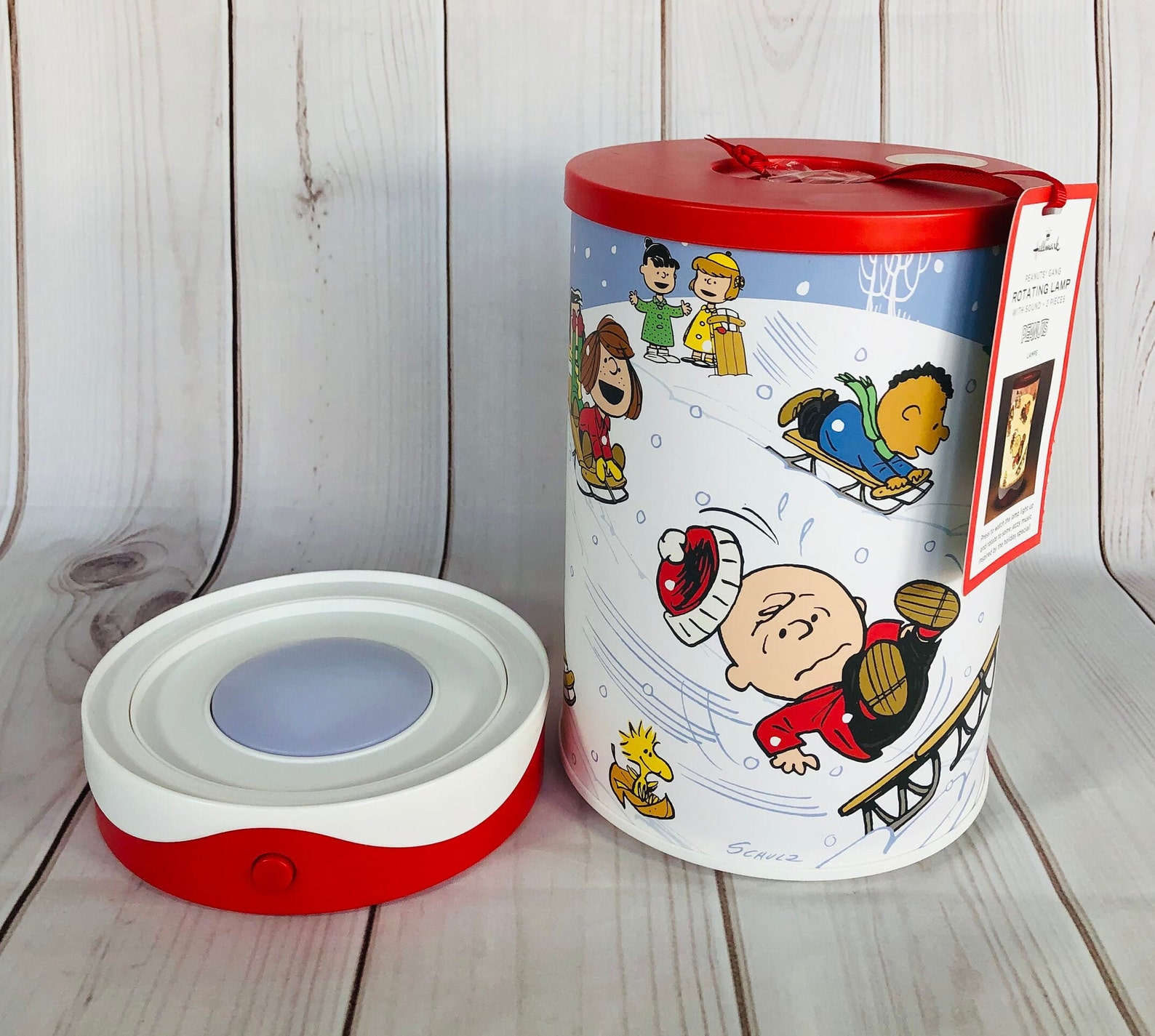 Hallmark Peanuts Gang Rotating Lamp Sound Light Motion - Etsy