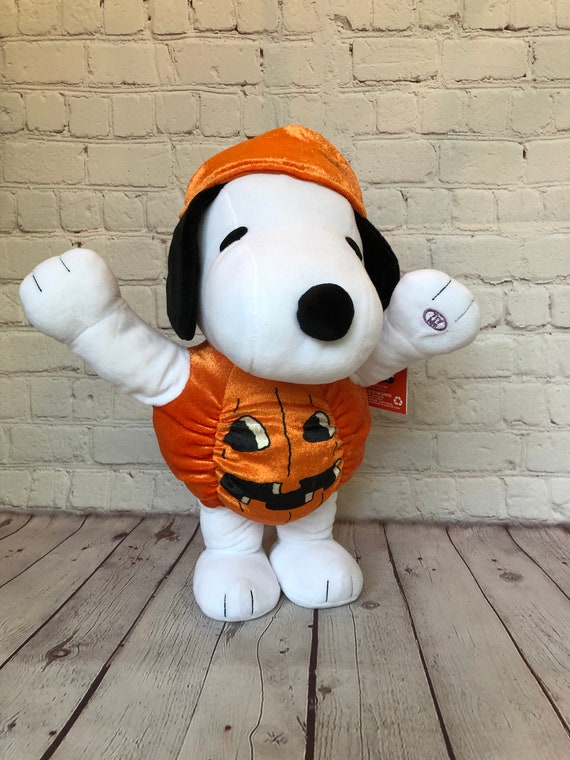 Peanuts Snoopy Side Stepper Pumpkin Dancing Plush Halloween - Etsy