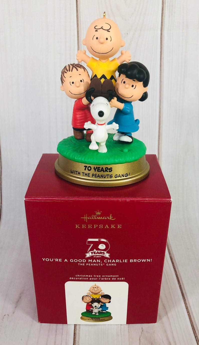 Peanuts You're A Good Man Charlie Brown Christmas Ornament Sound - Etsy