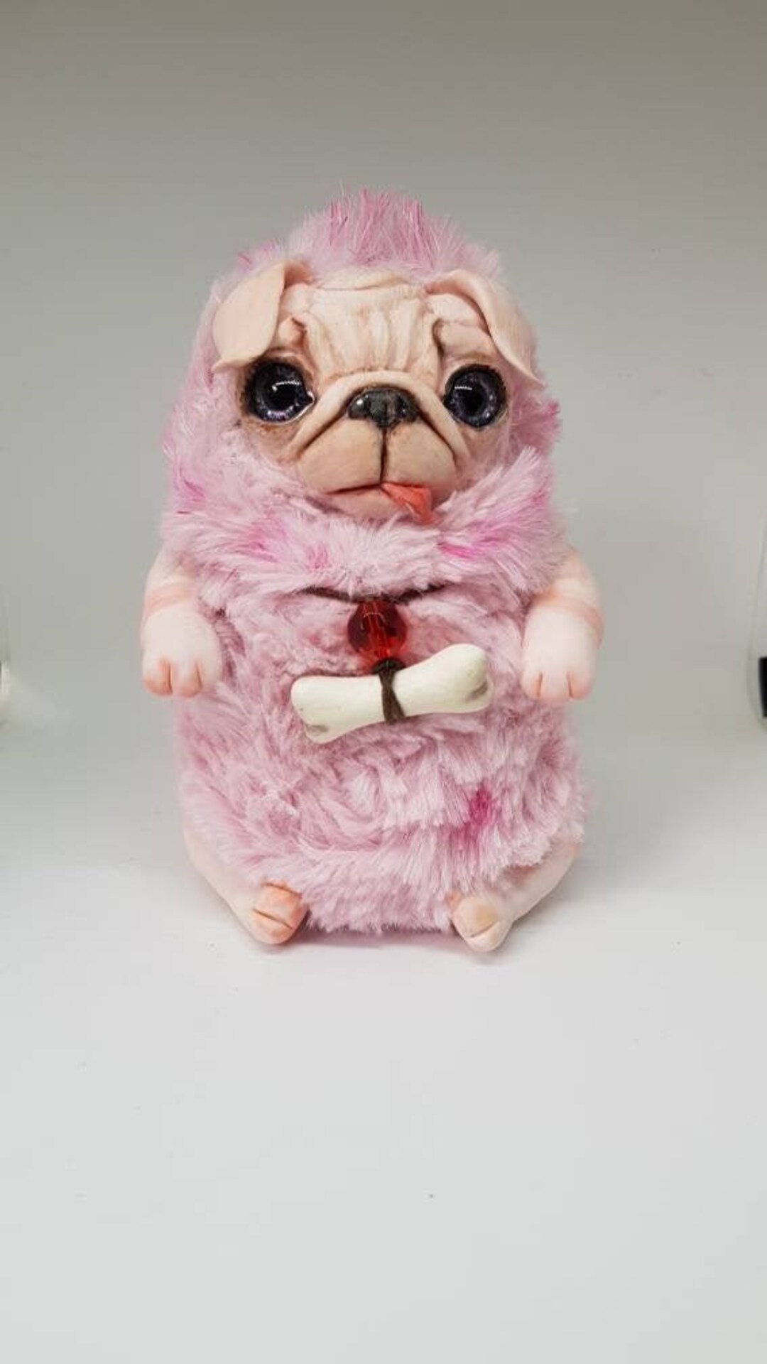 Pug Art Doll. Pug Art Toy. Ooak Soft Pug. Polymer Clay Pug. Pug Puppy Art Doll. Little Pug Dog ...