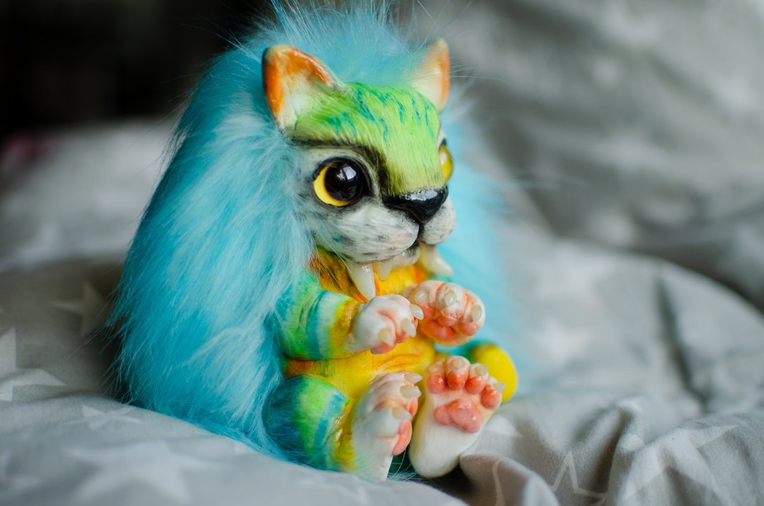 Chunky From the Croods. Chunky Cub. FANTASY PLUSH CREATURE. Sculpture ...